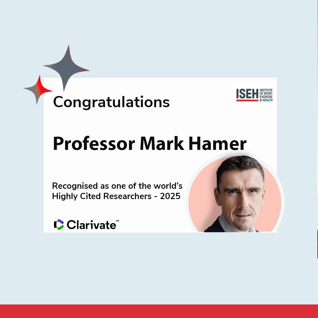 Professor Mark Hamer named one of the world’s most influential ...